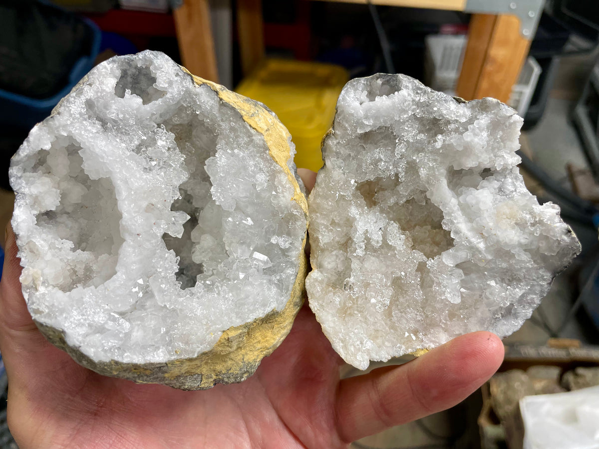 Moroccan Crystal Geode Pair– The Rock Pile Lapidary Arts